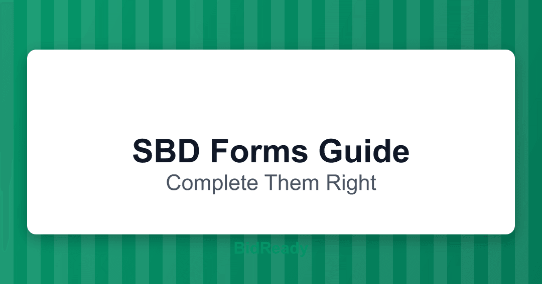 SBD Forms (Standard Bidding Documents) Guide for SA Tenders | BidReady
